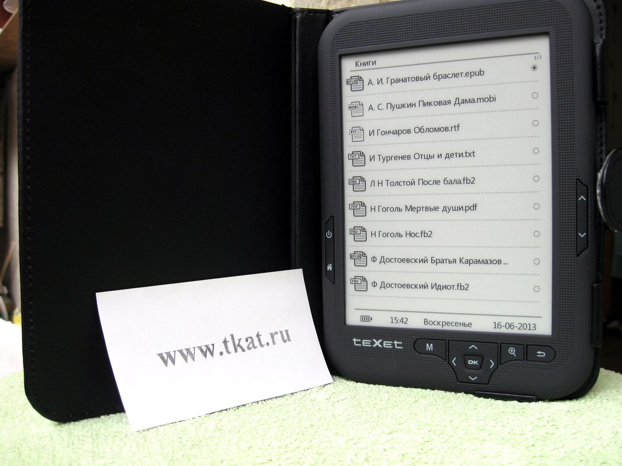 Обзор электронной книги TeXet TB-416 - читайте на Tkat.ru.